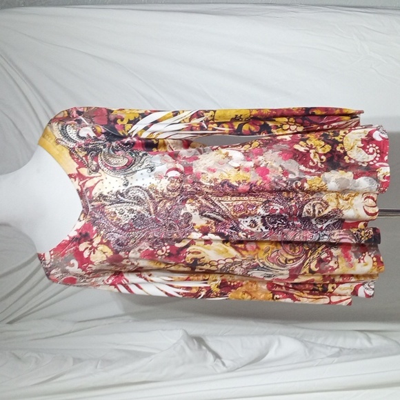 Reba | Tops | Marvelous Reba Tunic Top Sz Med | Poshmark